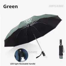 Audi Car Automatic Folding Led Light Umbrella Sun Protection Sunshade ...