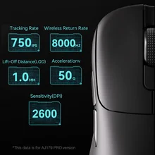 Ajazz Aj179 Pro Rgb Wireless Gaming Mouse, 26000Dpi, Pc Laptop ...