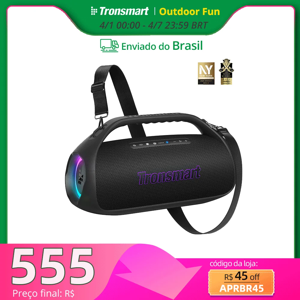 Tronsmart Caixa Som Bluetooth Bang 2 Alto-falante portátil sem fio ...