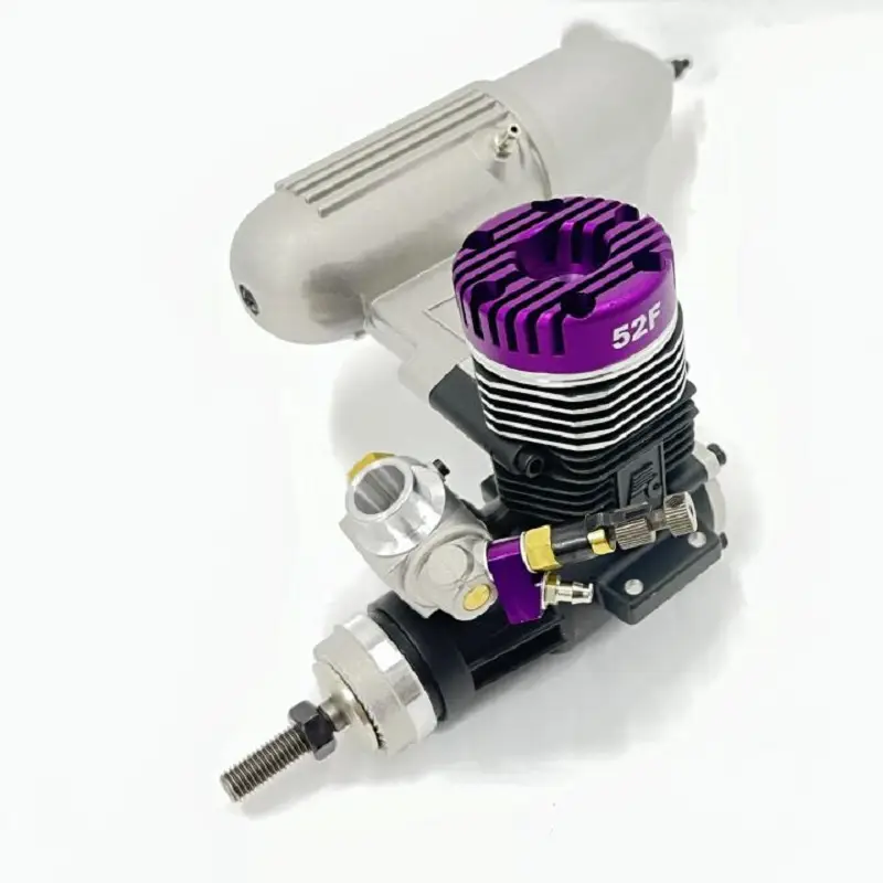 A nitro engine for an RC airplane, specifically the FC52 model from ...
