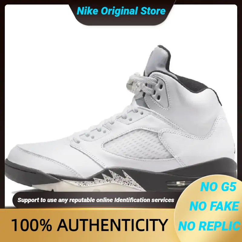 Original Box, Nike Jordan 5 Retro Metallic Running Shoes, Dd0587-110