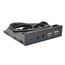 Usb3.2 Gen2 Hub, 2 Usb 2.0 Ports, Hd Audio, Floppy Disk Bay Adapter.