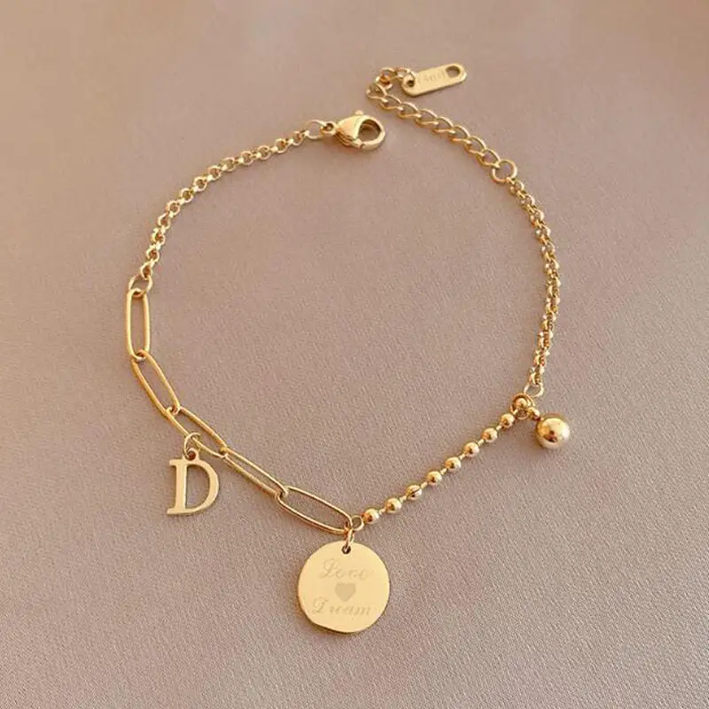316L Stainless Steel Gold Color 2022 New Fashion Upscale Jewelry Letter ...