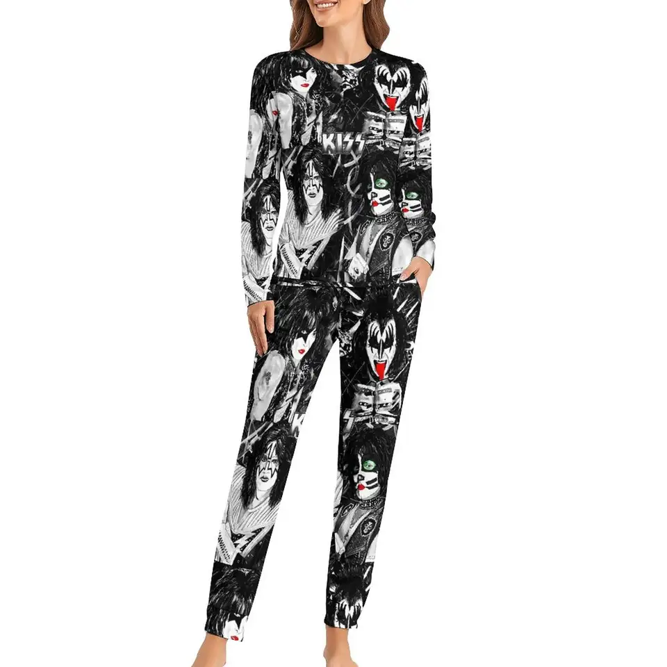 Rock Band Themed Autumn Pajamas For Ladies | Fashion, Oversized ...