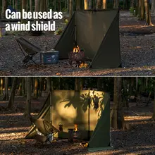 Heavy-Duty Terylene Cotton Wind Tarp For Camping And Outdoor Cooking.