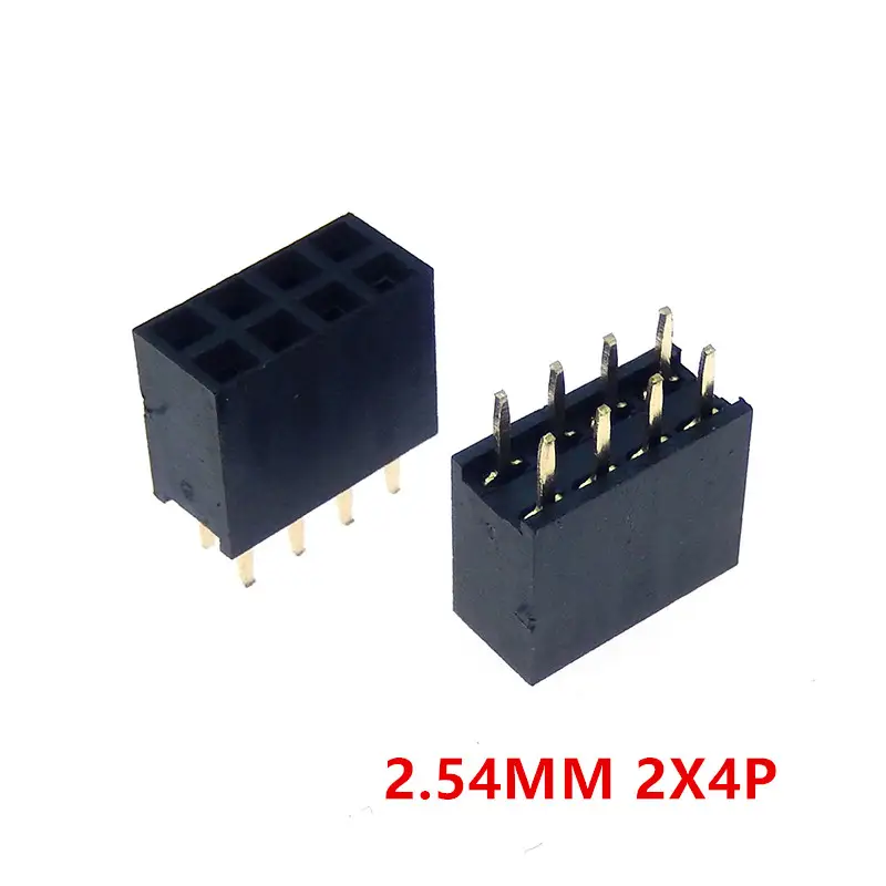 High-Quality 2X4 Pin Female Header Connector For Pcb Boards.