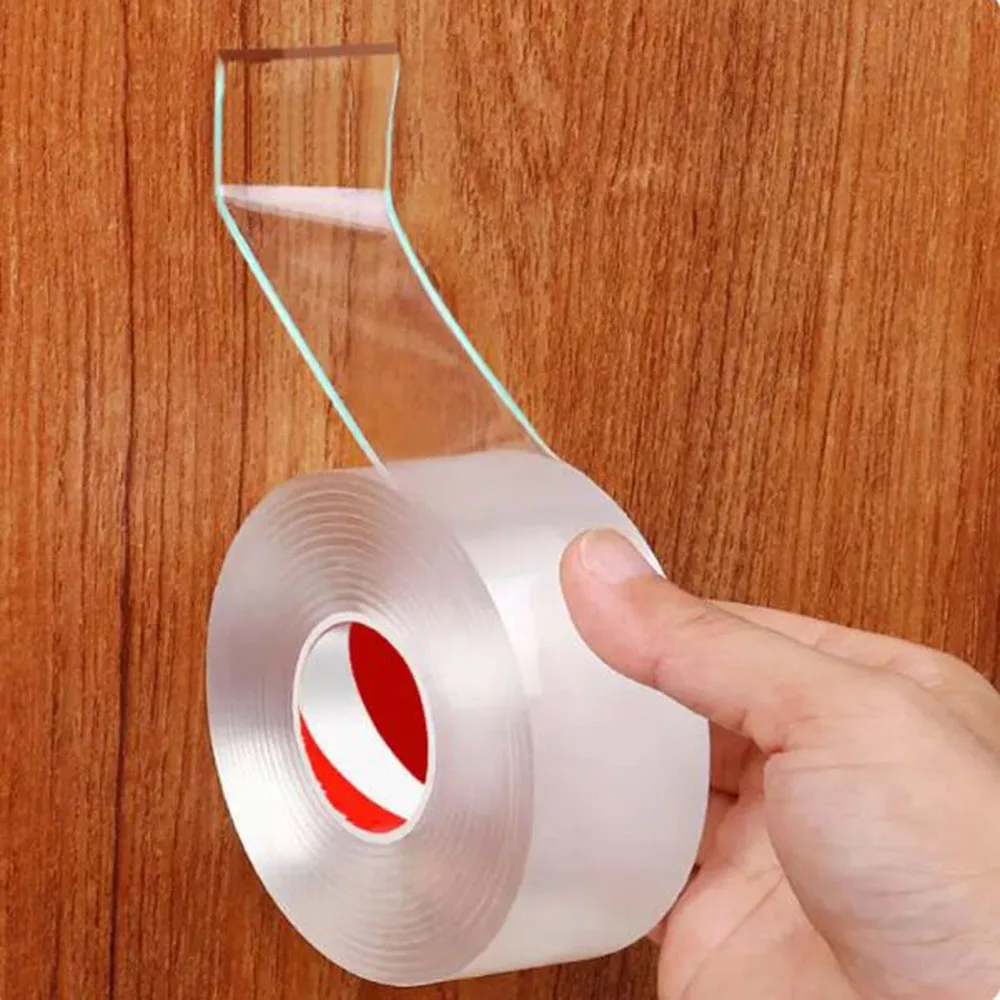 Strong double-sided tape, reusable and seamless strong adhesive strip ...
