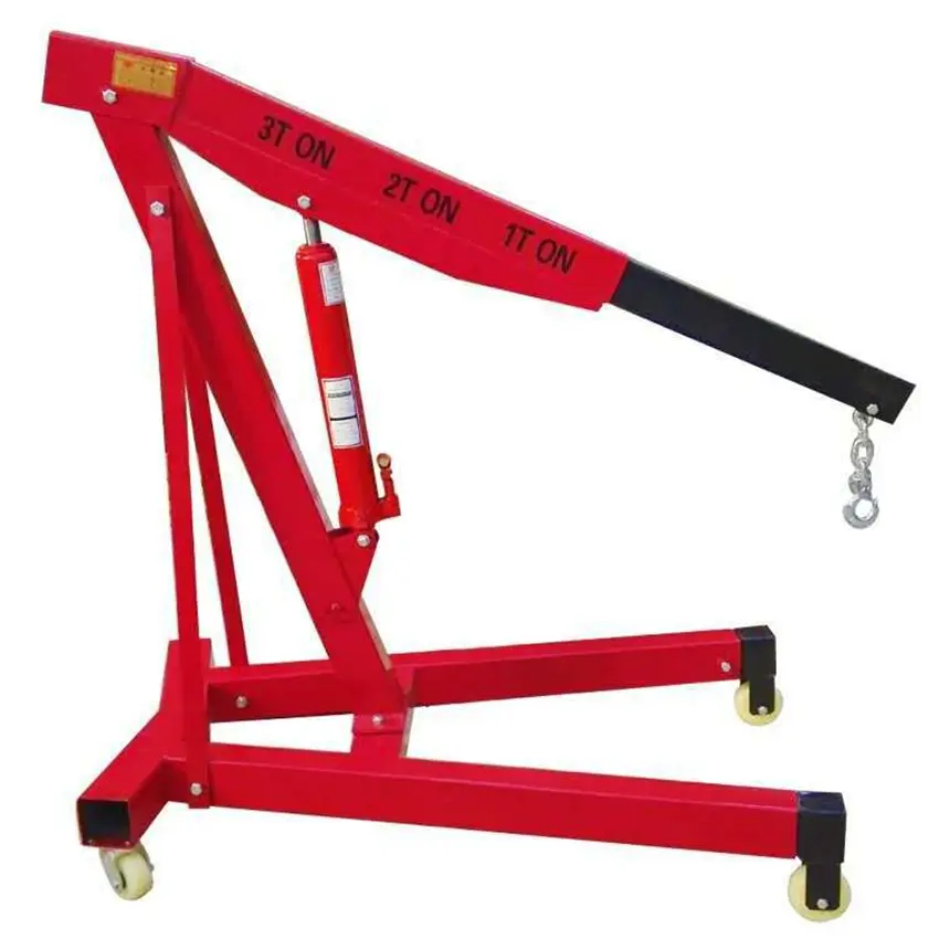 Heavy-Duty 2-Ton Hydraulic Jack, Foldable, Mobile, Auto Repair Tool.