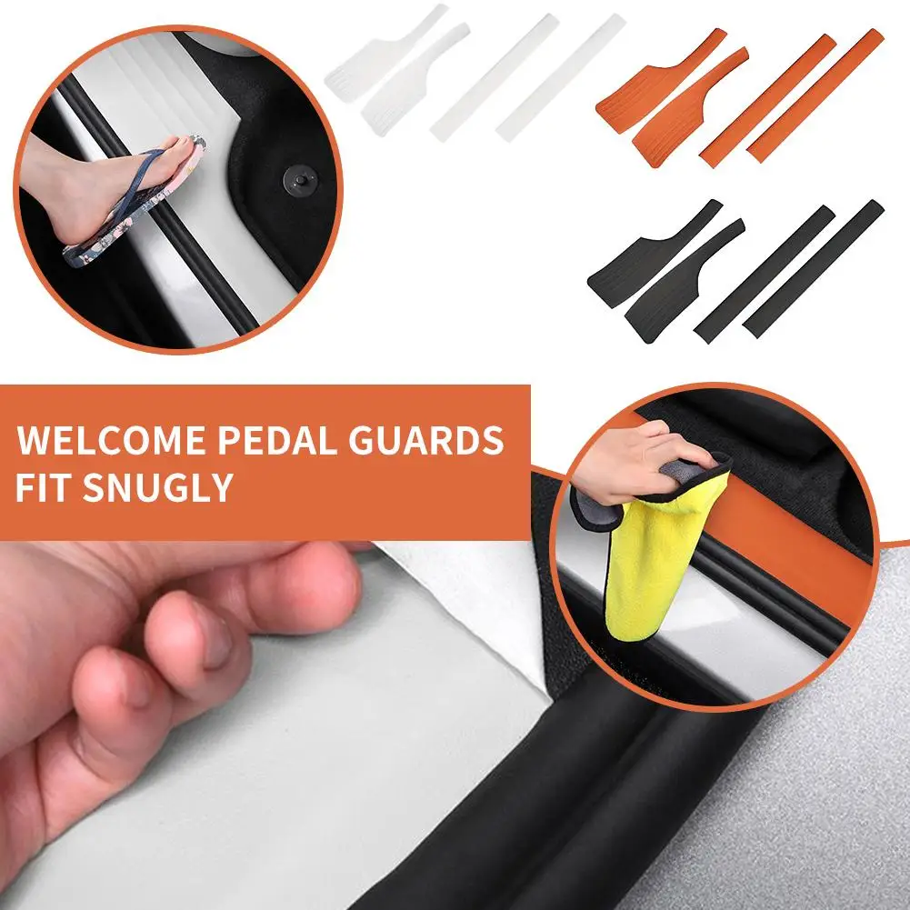 ملصق حماية للسيارة من الجلد ، عتبة أمامية مخفية ، إكسسوارات للباب ، ملصق رائد ليكسيانج L7 L8 L9 ...