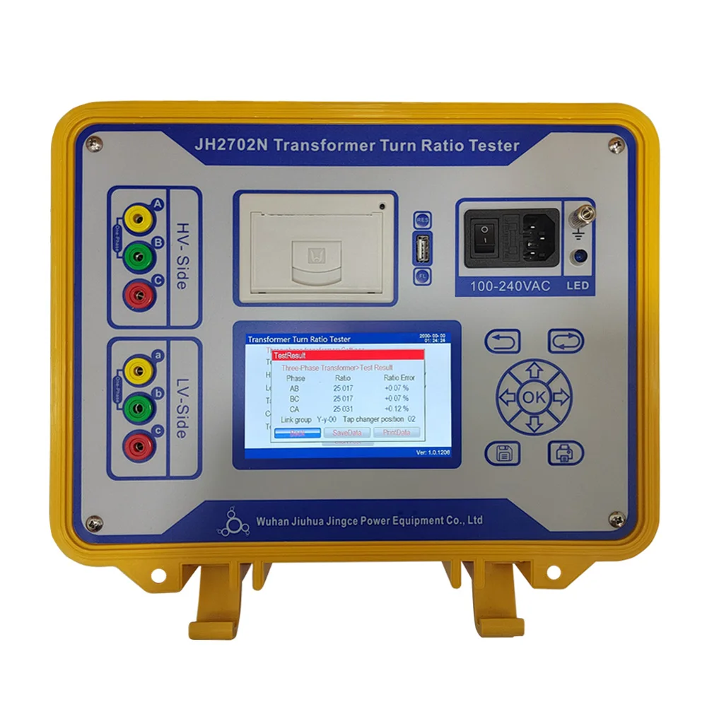 Three Phase Voltage Transformer Ratio Tester Large Display Screen ...