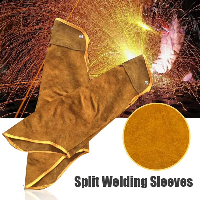 1 Pair Heat Resistant Welding Arm Sleeves Protection Cuff Safety For ...