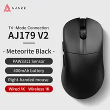 AJAZZ AJ179 PRO PAW3395 Wireless Gaming Mouse with RGB Charging Base 26000DPI Lightweight ...