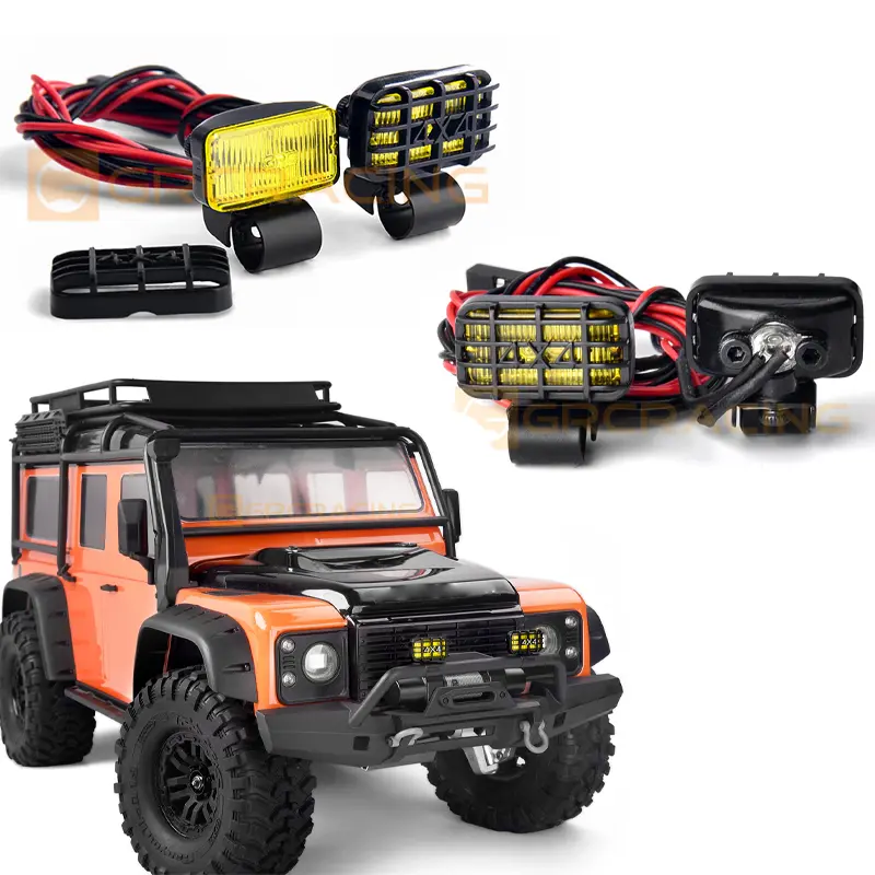 Yellow Fog Lights For Rc Cars, Perfect For Traxxas Trx4 And Scx10.