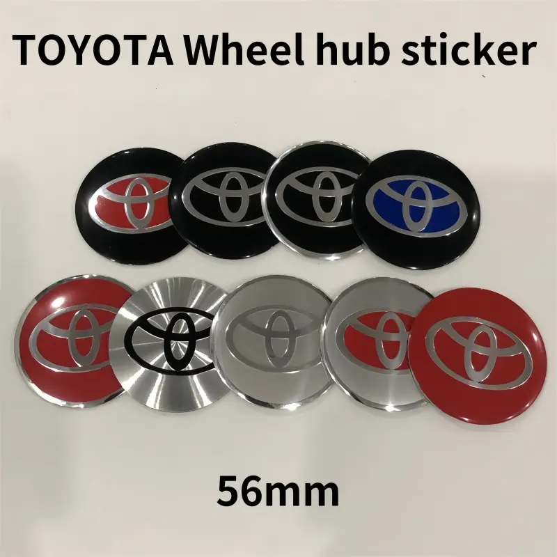 56Mm Toyota Logo Sticker Badge For Corolla Camry Rav4 Hilux C-Hr