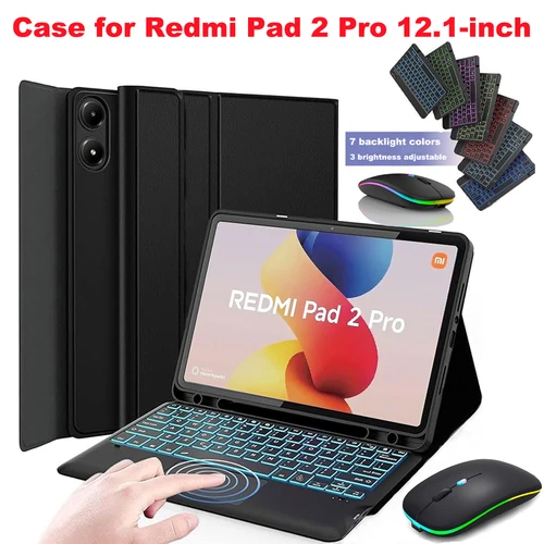 Para Xiaomi Redmi Pad 2 Pro 12,1 ""2025 Funda Con Teclado,