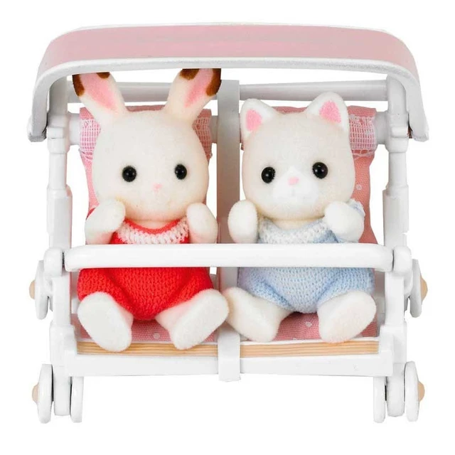 Sylvanian families twin pram store
