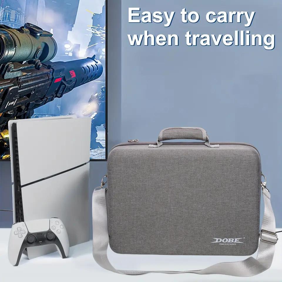 Ps5 Slim Travel Case, Durable Storage, 2023 Model Compatible.