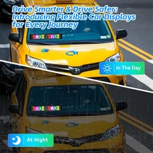 Car Truck Windshield Flexible LED Display Screen Blinking Eyes Animated ...