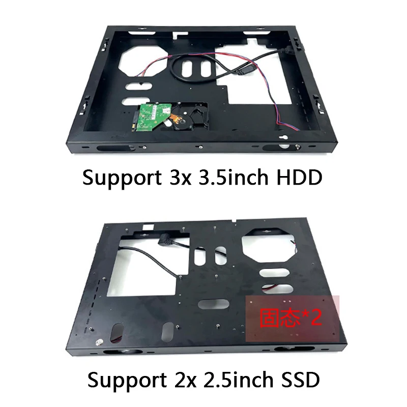 Wall mounted PC chassis Open horizontal computer chassis ATX MATX ...