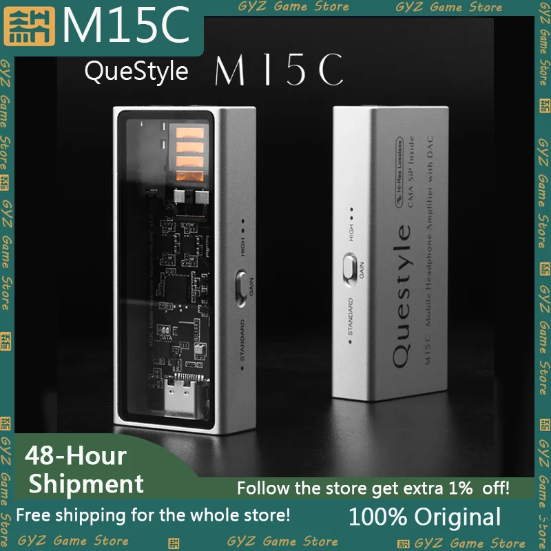 High-Quality Questyle M15C Usb Dac Portable Headphone Amplifier, Cs43198 Audio Chip.