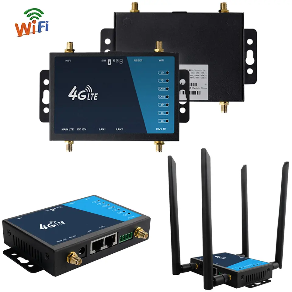 High-Speed 4G Wifi Router With Firewall And Sim Card Slot.