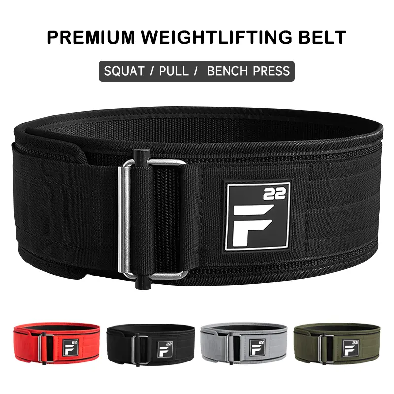 Quick Locking Weightlifting Belt Adjustable Nylon Gym Workout Belts for ...
