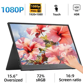 ZSUS-Monitor portátil de 15,6 pulgadas, pantalla táctil de 1920x1080 ...