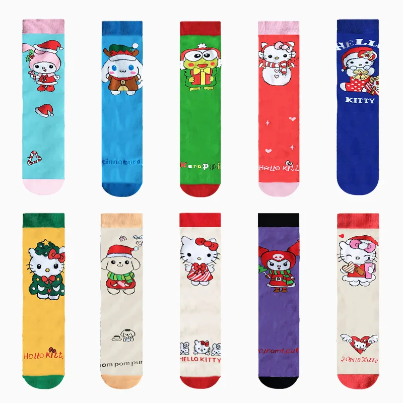 Preisvergleich für Sanrio Hello Kitty Kuromi Socken Damen Mid Barrel ...