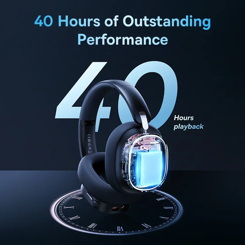 Baseus GH02 Gaming Wireless Headphone with Mic Over-Ear Headphones ...