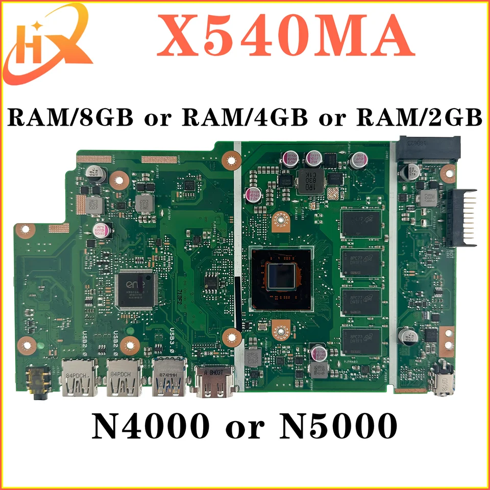High-Quality X540Ma Asus Laptop Motherboard, Compatible With N4000 ...