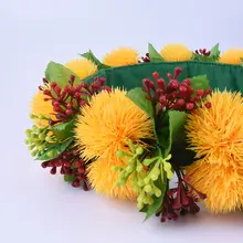 2-Layers Lehua Flower Crown Haku Lei Hula Dance Luau Party for Girl ...