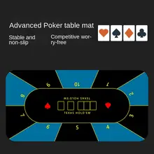 Customized Texas Hold'em Poker Mat Baccarat Blackjack Suede Rubber ...