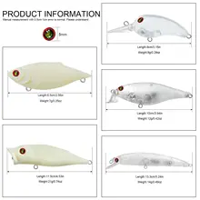 FREE FISHER Fishing Baits Unpainted Blank Hard Lures DIY Crankbaits ...