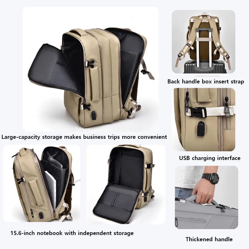 Weixier 16 Inch Large-capacity Men's High-end Backpack Computer Bag ...