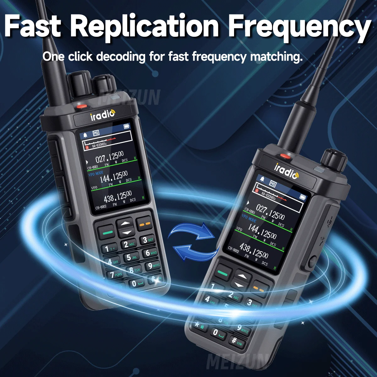 Iradio UV-98 PLUS Multi Band 10W FM AM SSB HF Cross Band Repeater 2.4 ...
