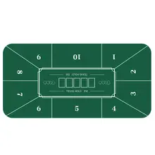 Customized Texas Hold'em Poker Mat Baccarat Blackjack Suede Rubber ...