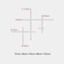Modern LED Line Wall Lamps for Background Wall Bedroom Living Room ...