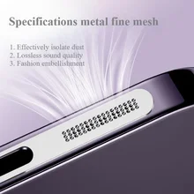 Metal Dust Mesh for IPhone 12 13 mini 14 15 16 Plus Pro Max Speaker ...