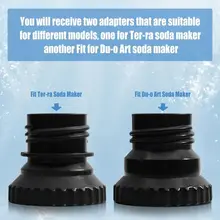 Quick Glass Bottle Adapter, Soda Refill, Plastic, Perfect For Soda Makers!