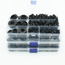 Black And White T-Type Plastic Washer For Insulation And Protection.