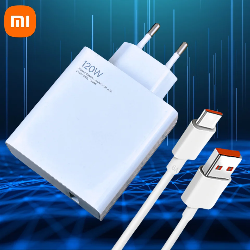 High-Power Xiaomi 120W Charger For Multiple Models, Fast Charge Eu Adapter.