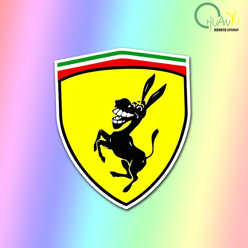 Car Sticker Donkey Pattern Reflective Self-adhesive Decal Decoration ...