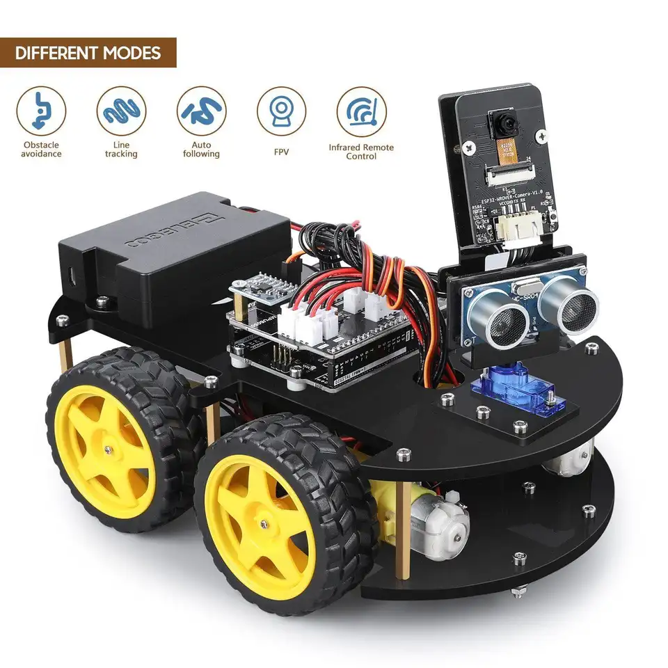 Elegoo Uno R3 Robot Car Kit, Diy Arduino Automation Toy, Smart ...