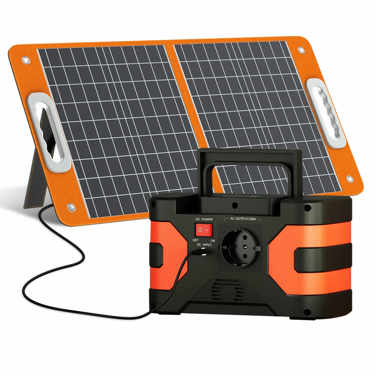 Solarpanel Mit Akku Und Steckdose