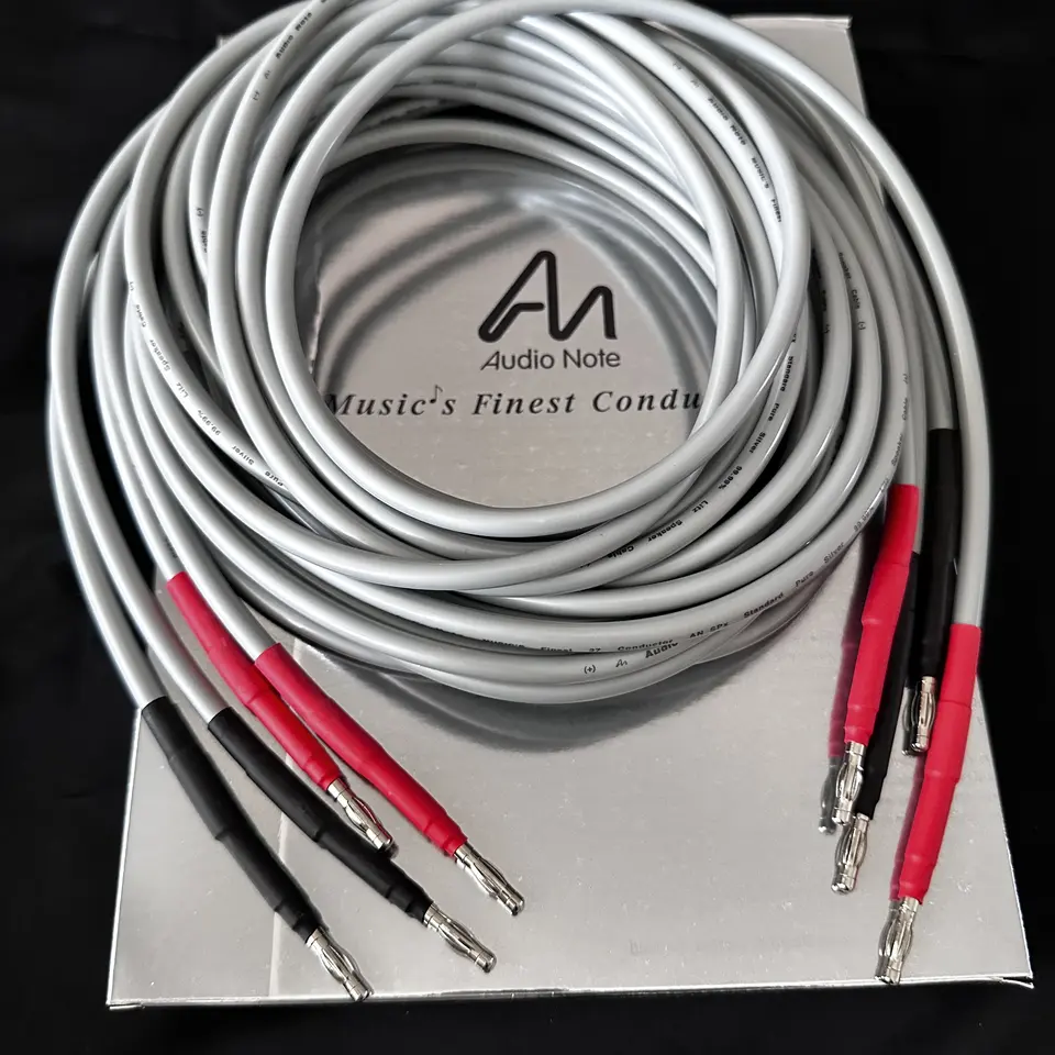 High-End Audio Note An-Spxii Speaker Cable With Y-Shovel Connector.