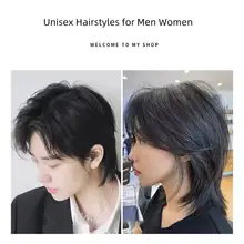 Japan Mullet Cosplay Hair Extensions Synthetic Fashion Handsome Young ...