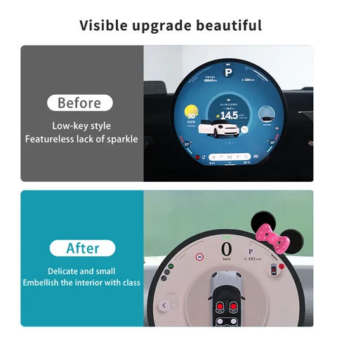 Decoración de estilo con nudo de lazo para volante de coche, accesorios ...