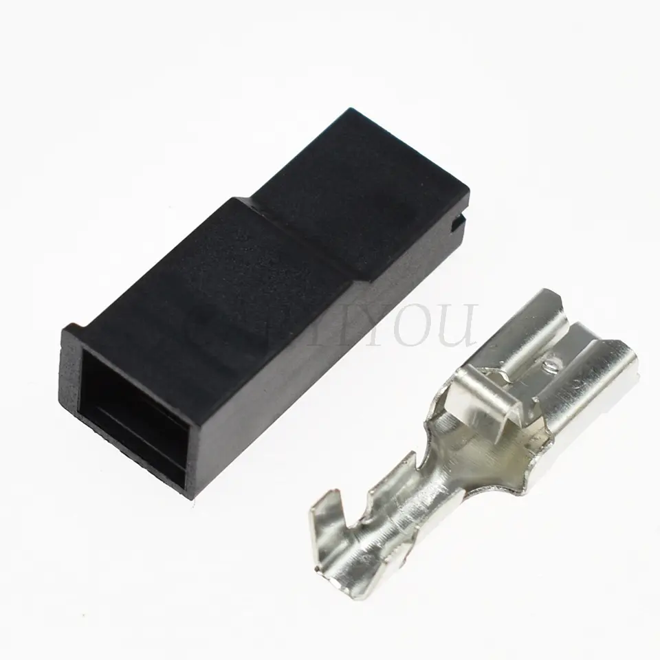 Black Te Tyco Plastic Female Housing Connector, Auto Wire Harness Plug.