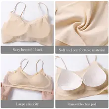 Sling Invisible Women Bra Padded Wireless Beautiful Back Vest Bra Ultra ...