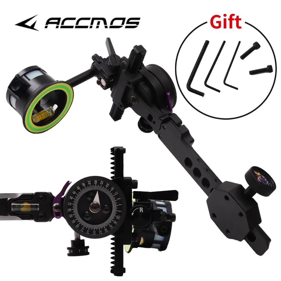 Archery Compound Bow Sight with One-needle Two-points For Outdoor ...